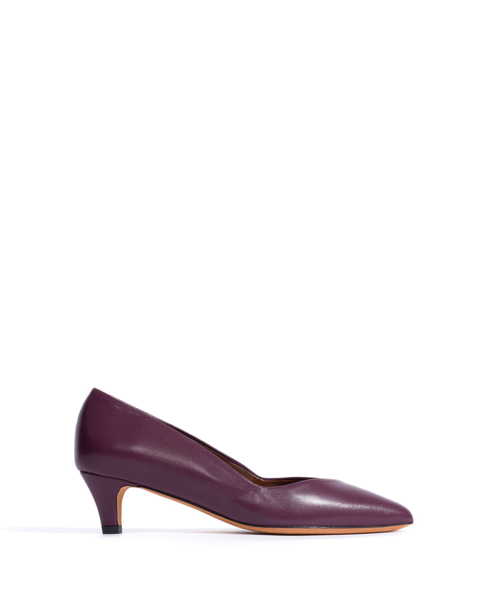Trini 40 stiletto Shiny lamb Fig purple